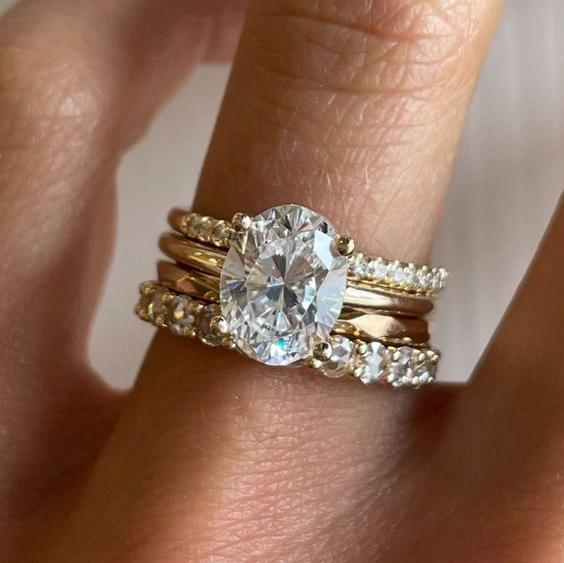 Vintage Zirkonia Hell Ring Set – Elara Brand