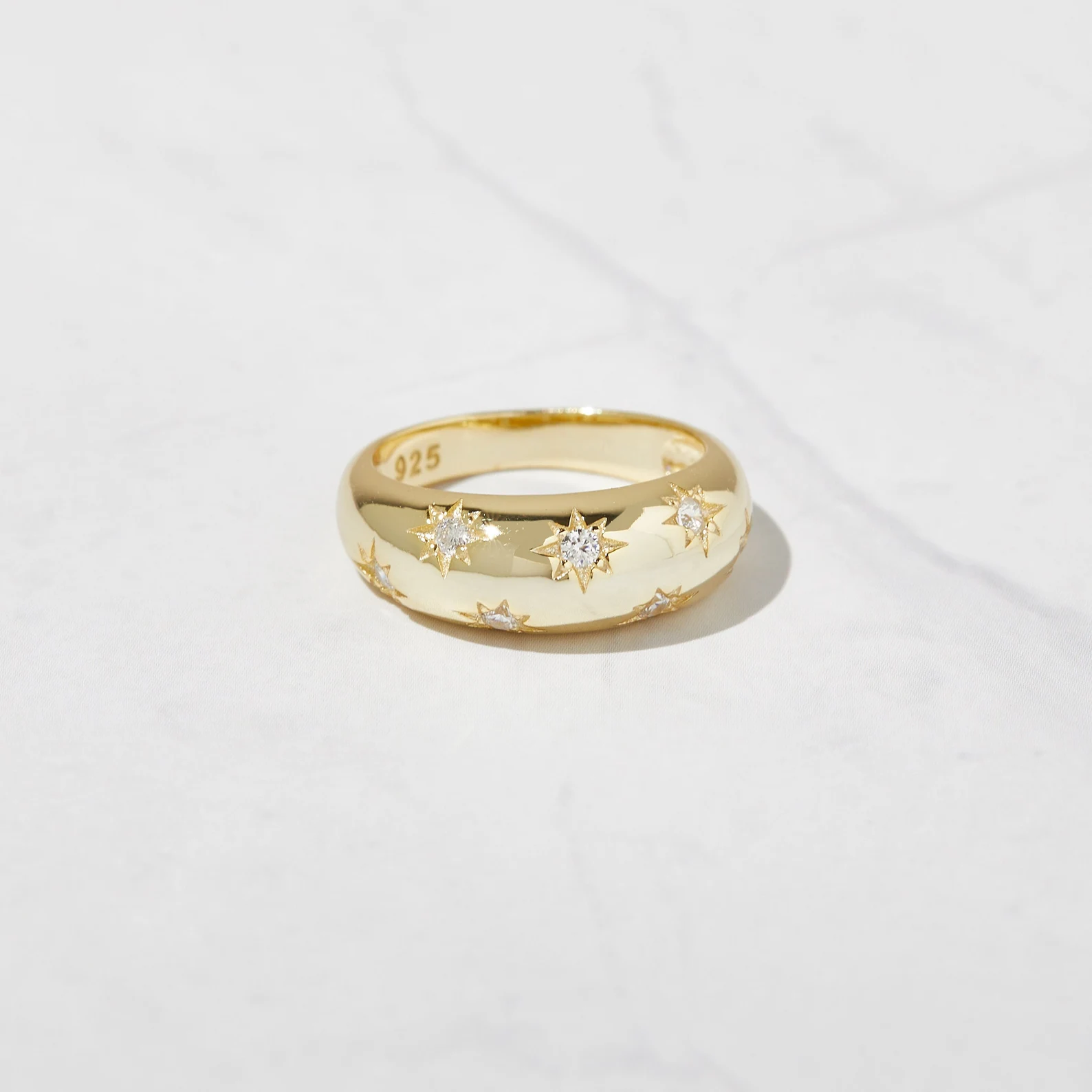 Vintage Gold Stern Glanz Ring – Elara Brand